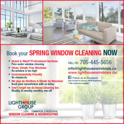 Time for Spring Window Cleaning - Lighthouse Windows and Cleaning Services